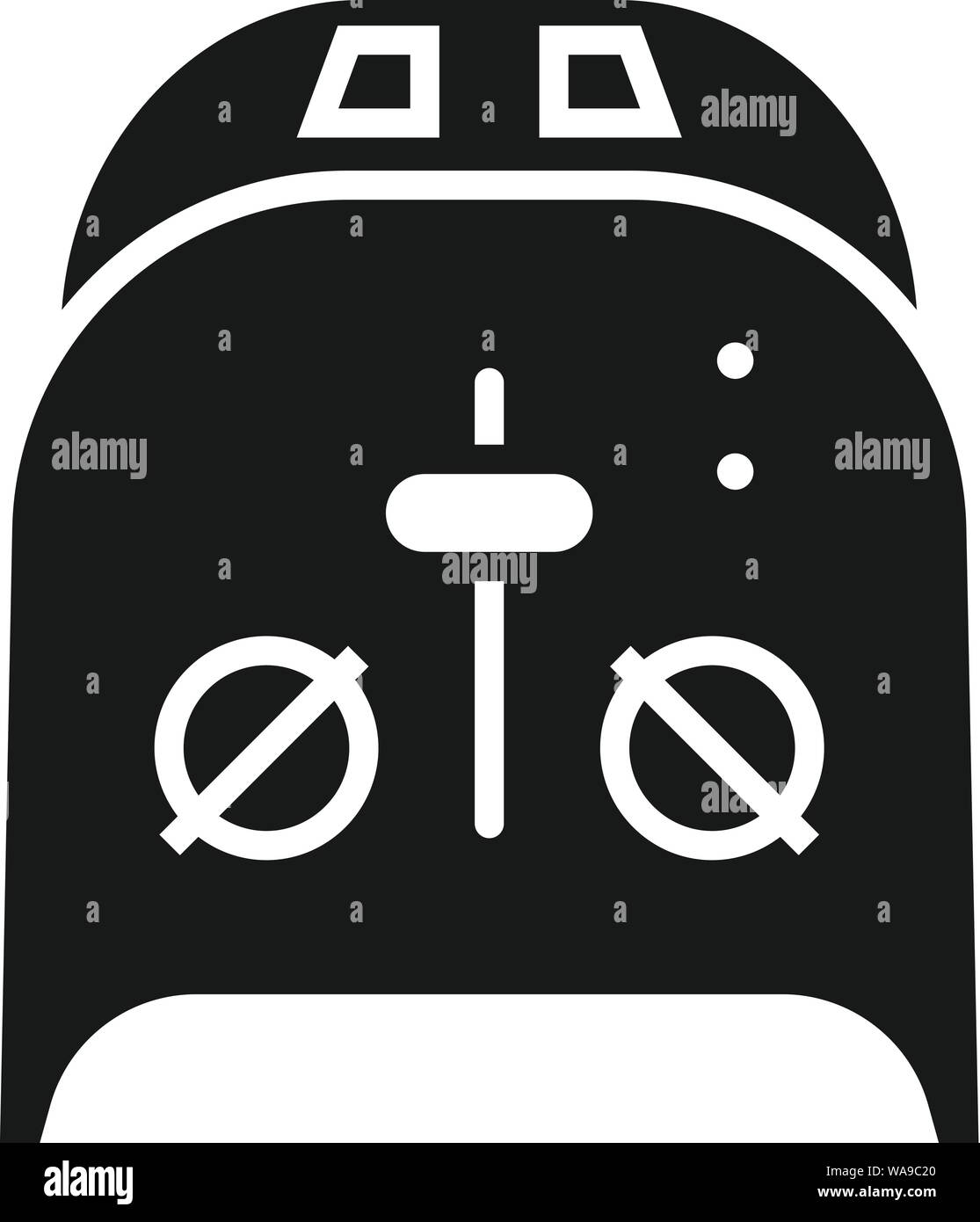 Metal toaster icon. Simple illustration of metal toaster vector icon ...