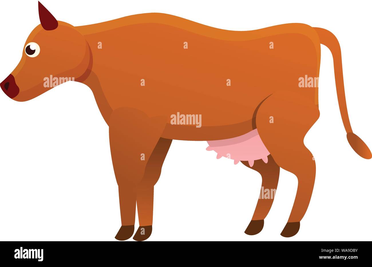 Funny cow icon. Cartoon of funny cow vector icon for web design ...