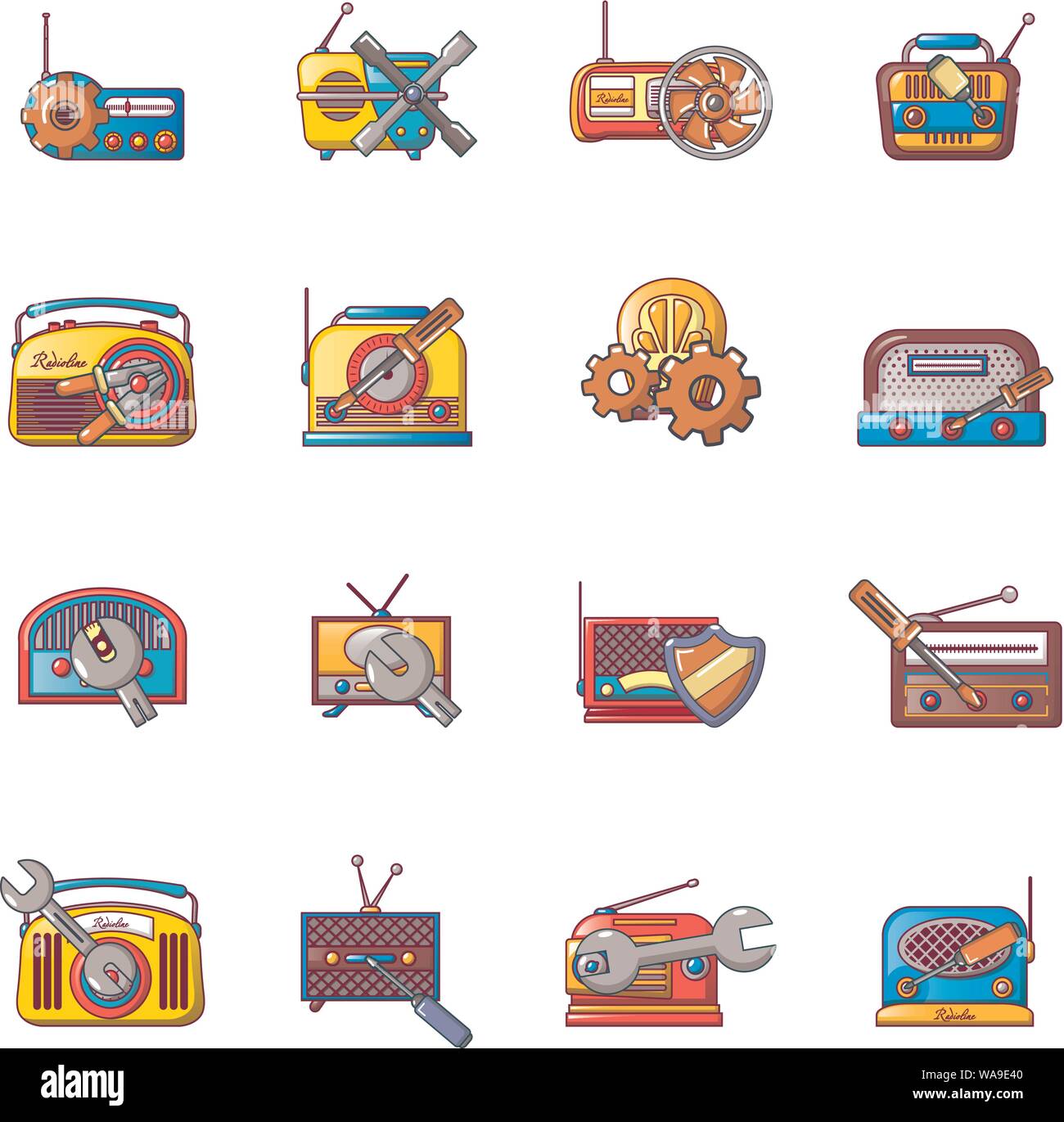 Apartment radio Stock Vector Images - Alamy