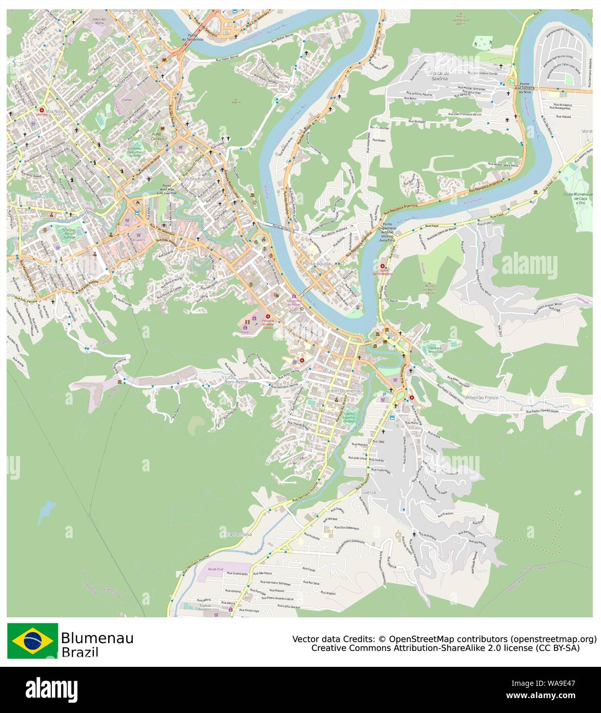 Blumenau Brazil Stock Vector Images - Alamy