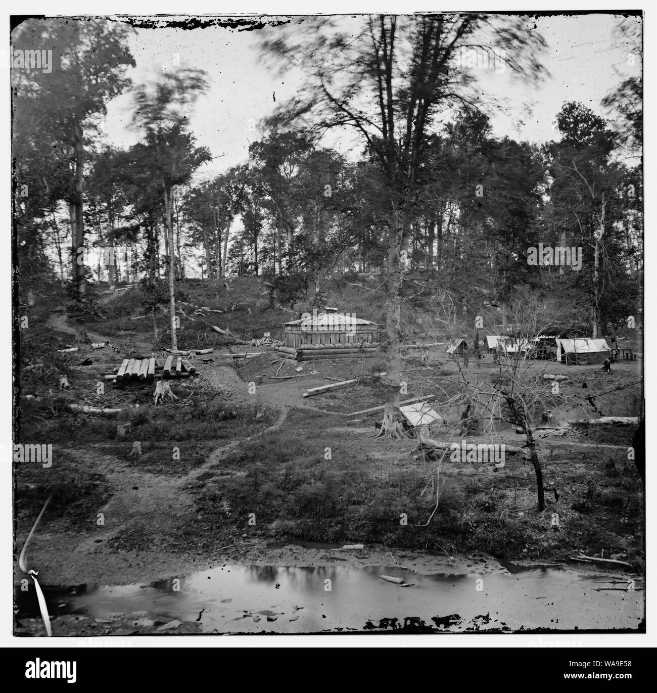 Chattanooga, Tennessee (vicinity). Blockhouse on the Nashville ...