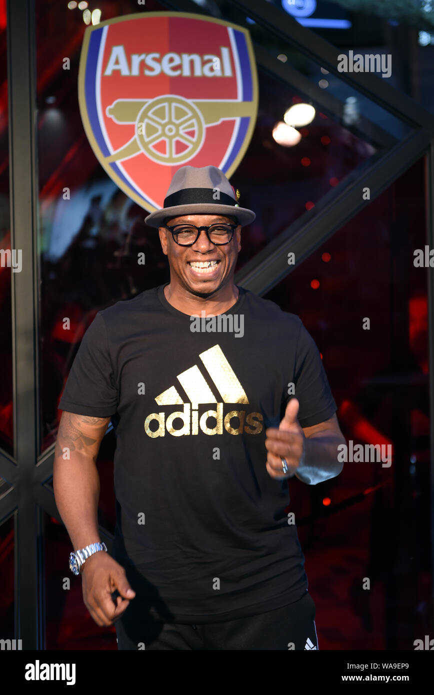 Former English football player Ian Wright attends a promotional event ...
