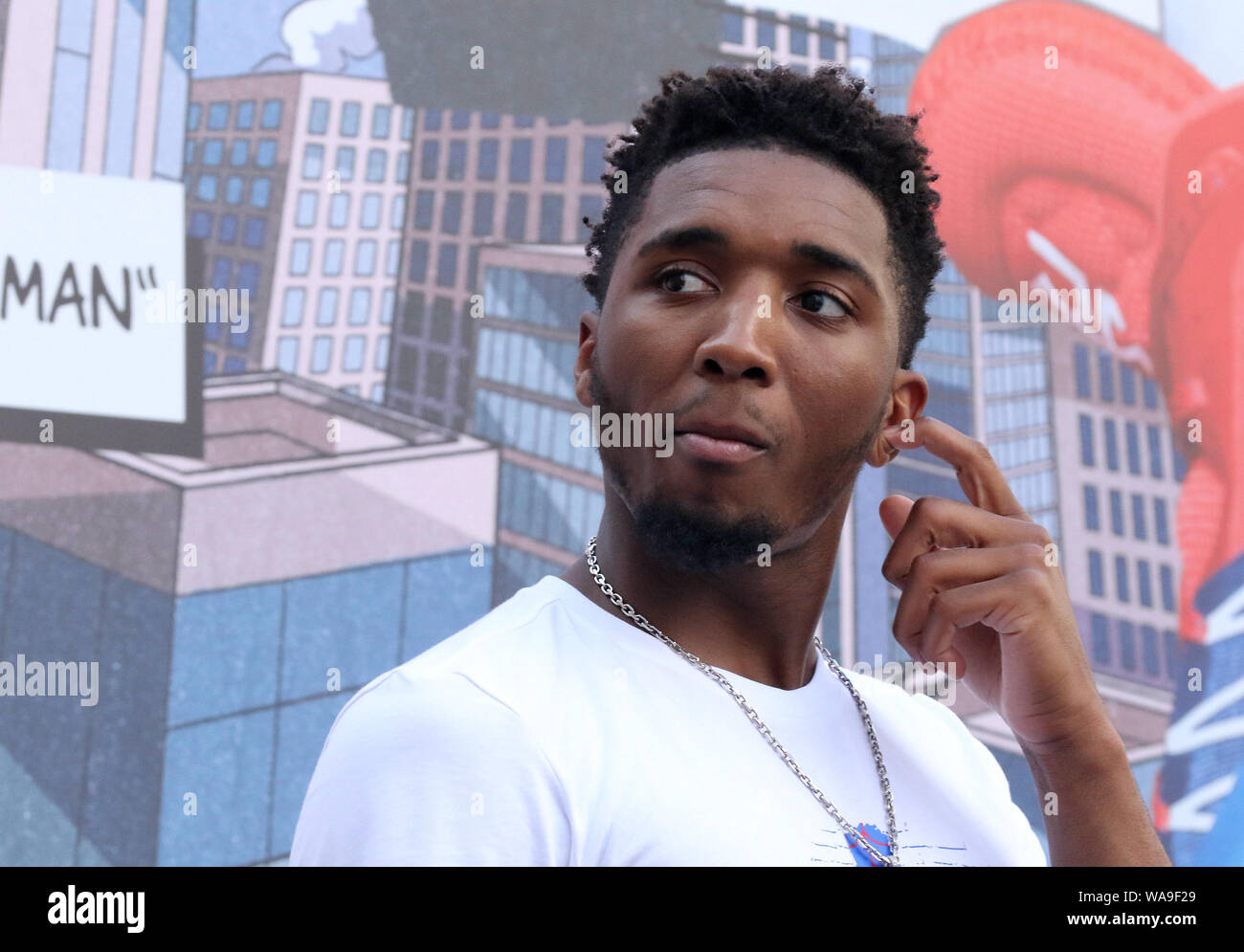 Donovan Mitchell, American basketball player for the Utah Jazz of NBA ...