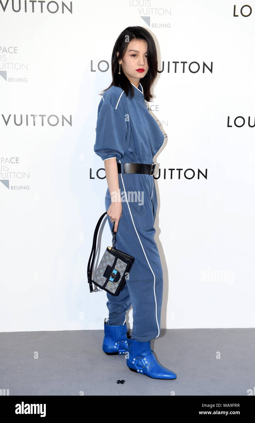Chinese actress Chun Xia attends a prmotional event for LOUIS VUITTON ...