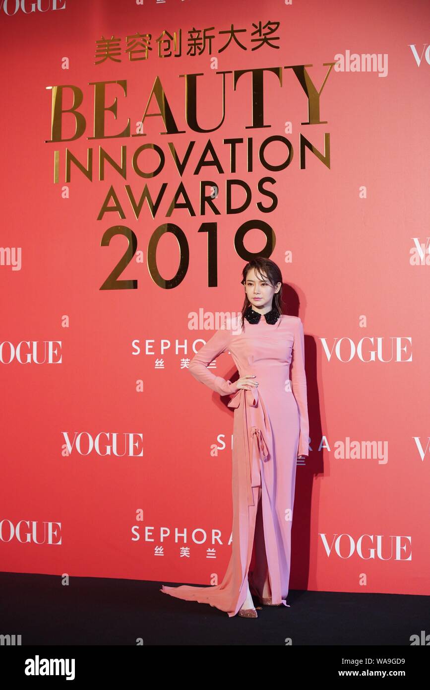 Chinese singer and actress Qi Wei, also known as Stephy Qi, poses ...