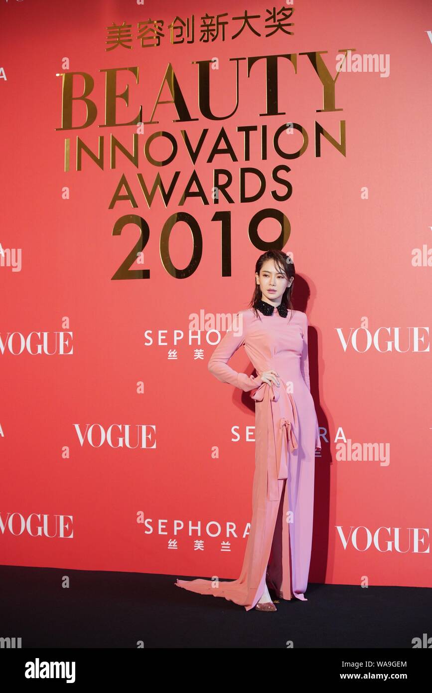 Chinese singer and actress Qi Wei, also known as Stephy Qi, poses ...