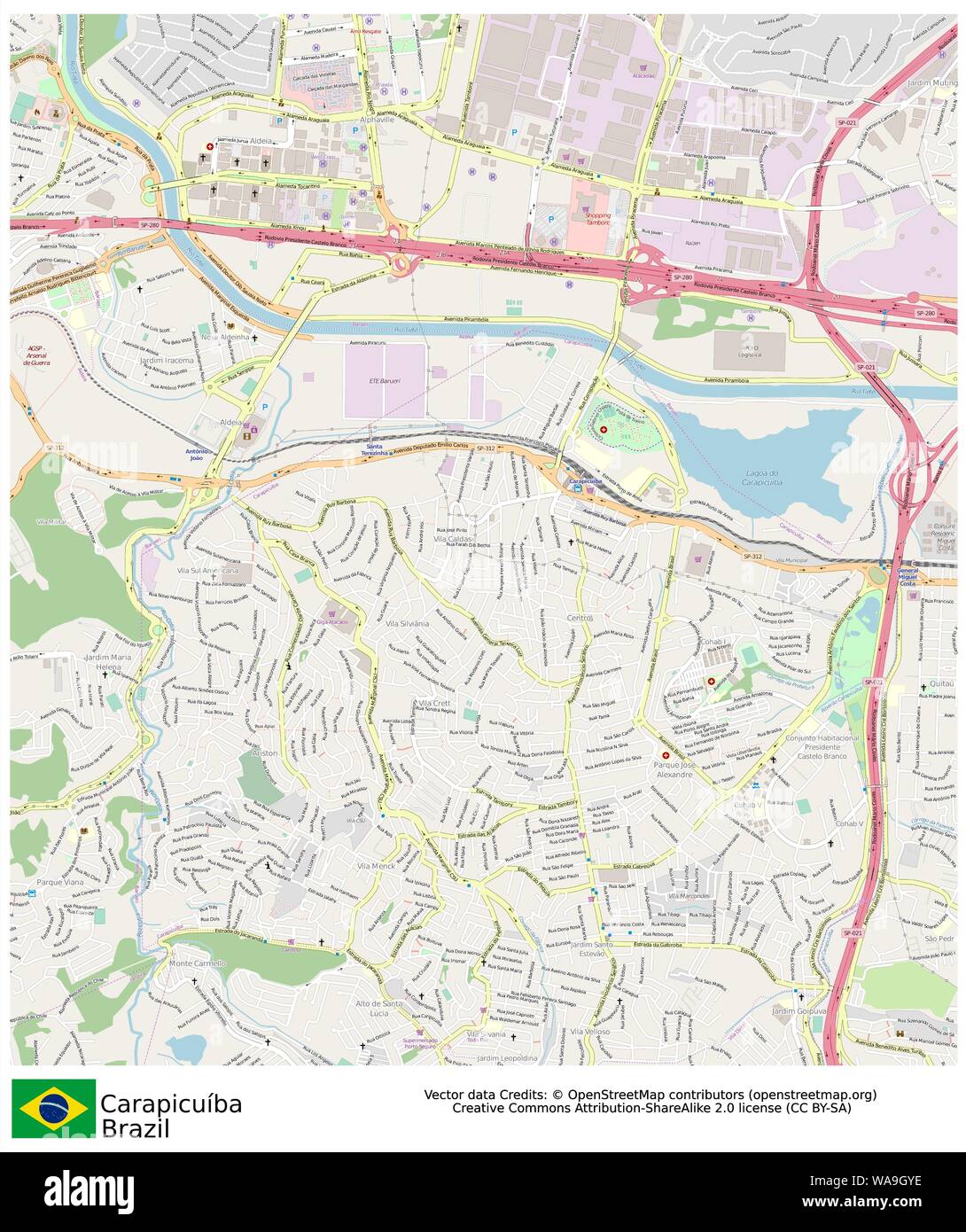 Londrina map hi-res stock photography and images - Alamy