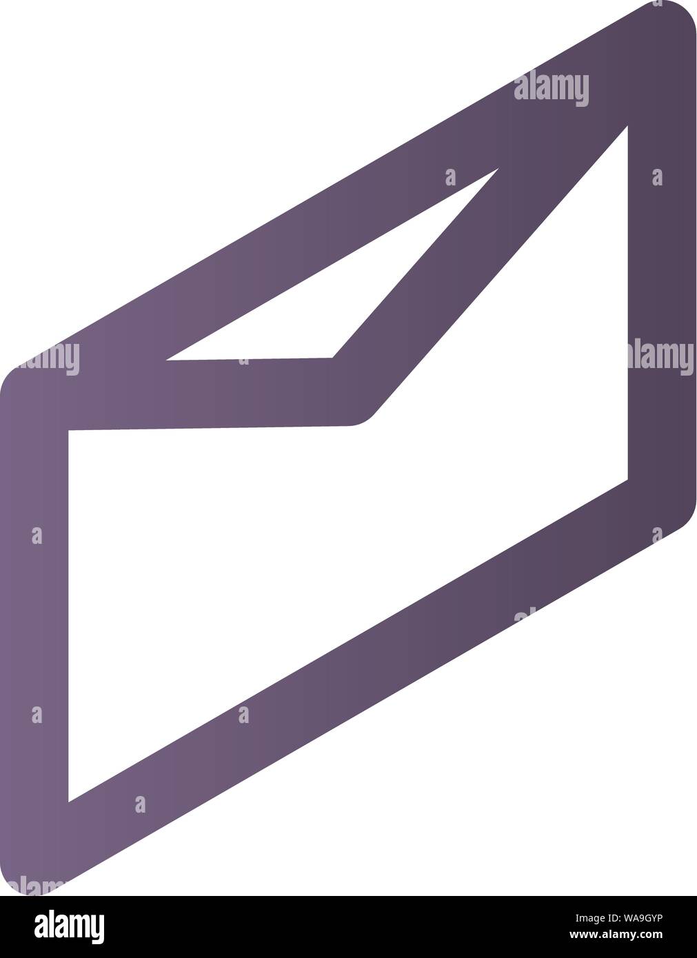Mail letter icon, isometric style Stock Vector Image & Art - Alamy