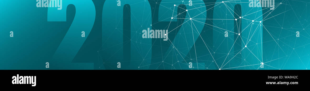 2020 long creative wallpaper illustration Stock Photo - Alamy
