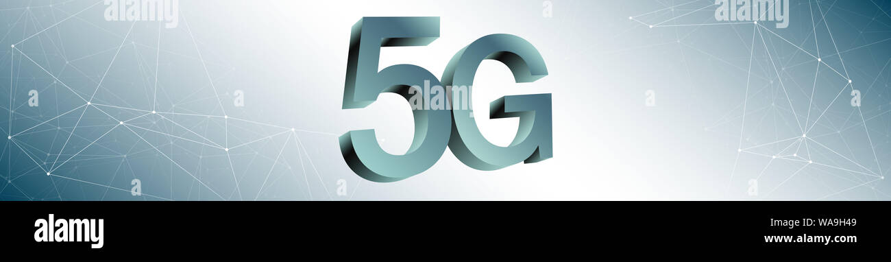 Creative 5g network abstract background Stock Photo - Alamy