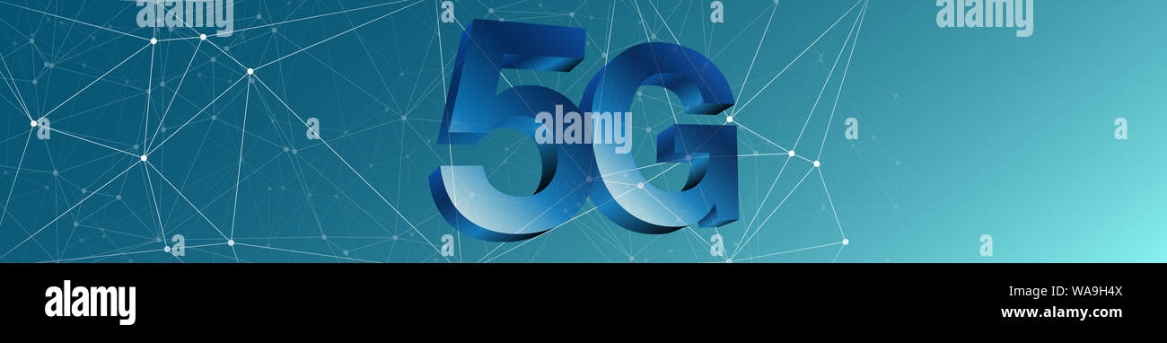 New network generation 5G symbol 3d Stock Photo - Alamy
