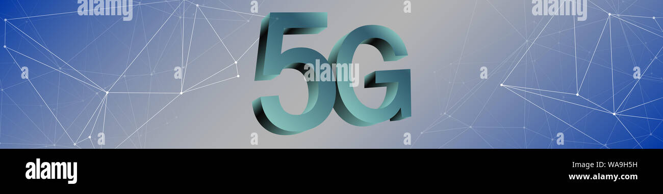 New wireless mobile network 5G banner concept Stock Photo - Alamy