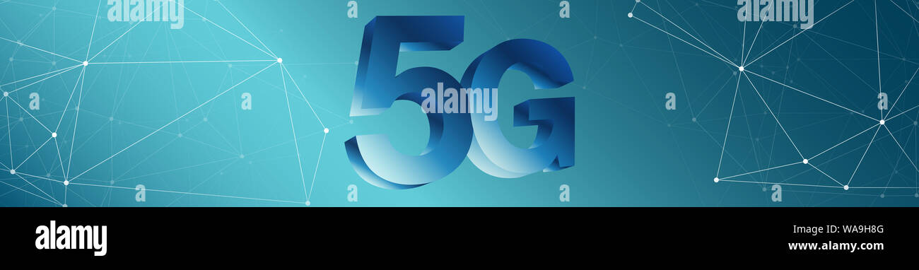 New digital mobile network 5g wide background concept Stock Photo - Alamy