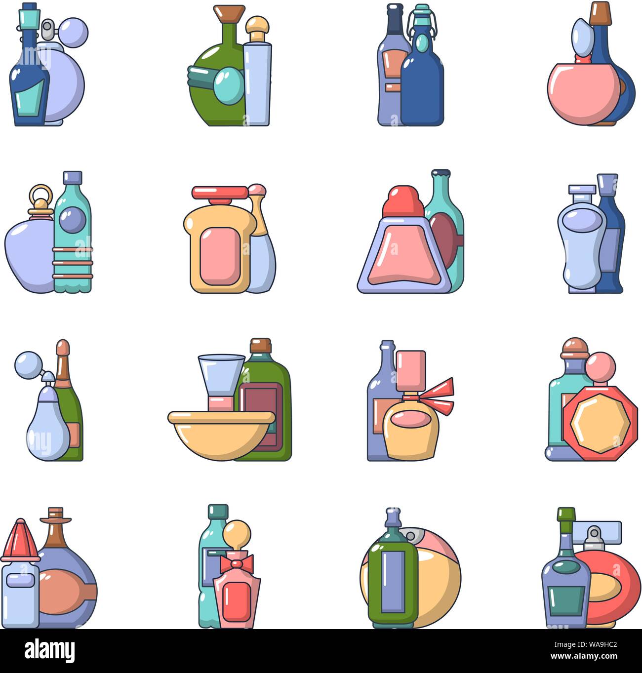 Cream icons set, cartoon style Stock Vector Image & Art - Alamy