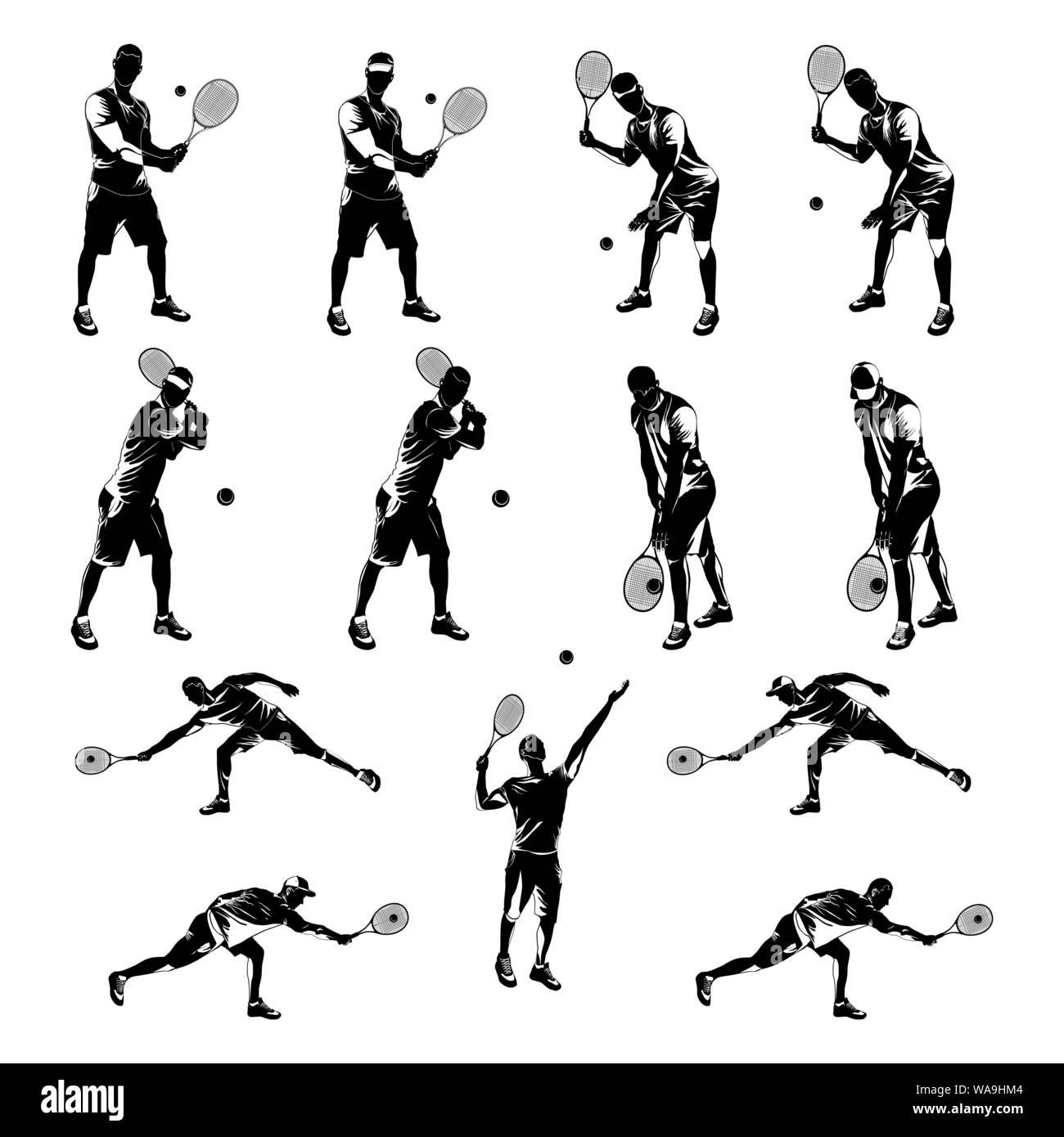 Squash Game Black And White