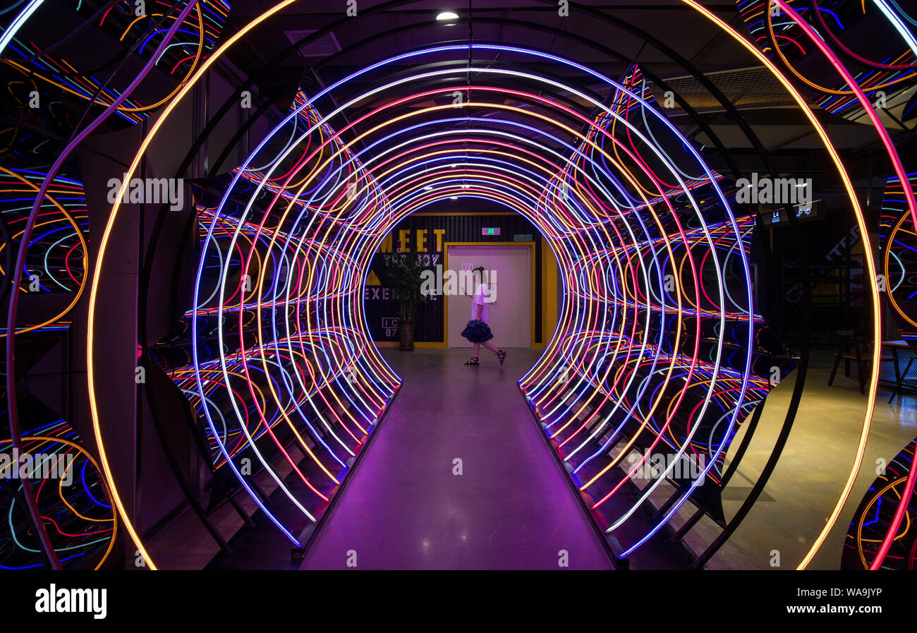 Customers shop at a newly-opened shopping mall decorated with unique ...