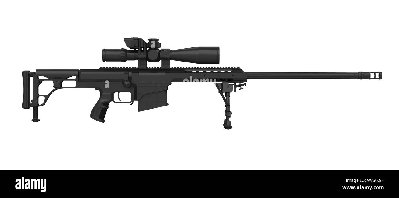 Sniper Rifle Isolated Stock Photo - Alamy