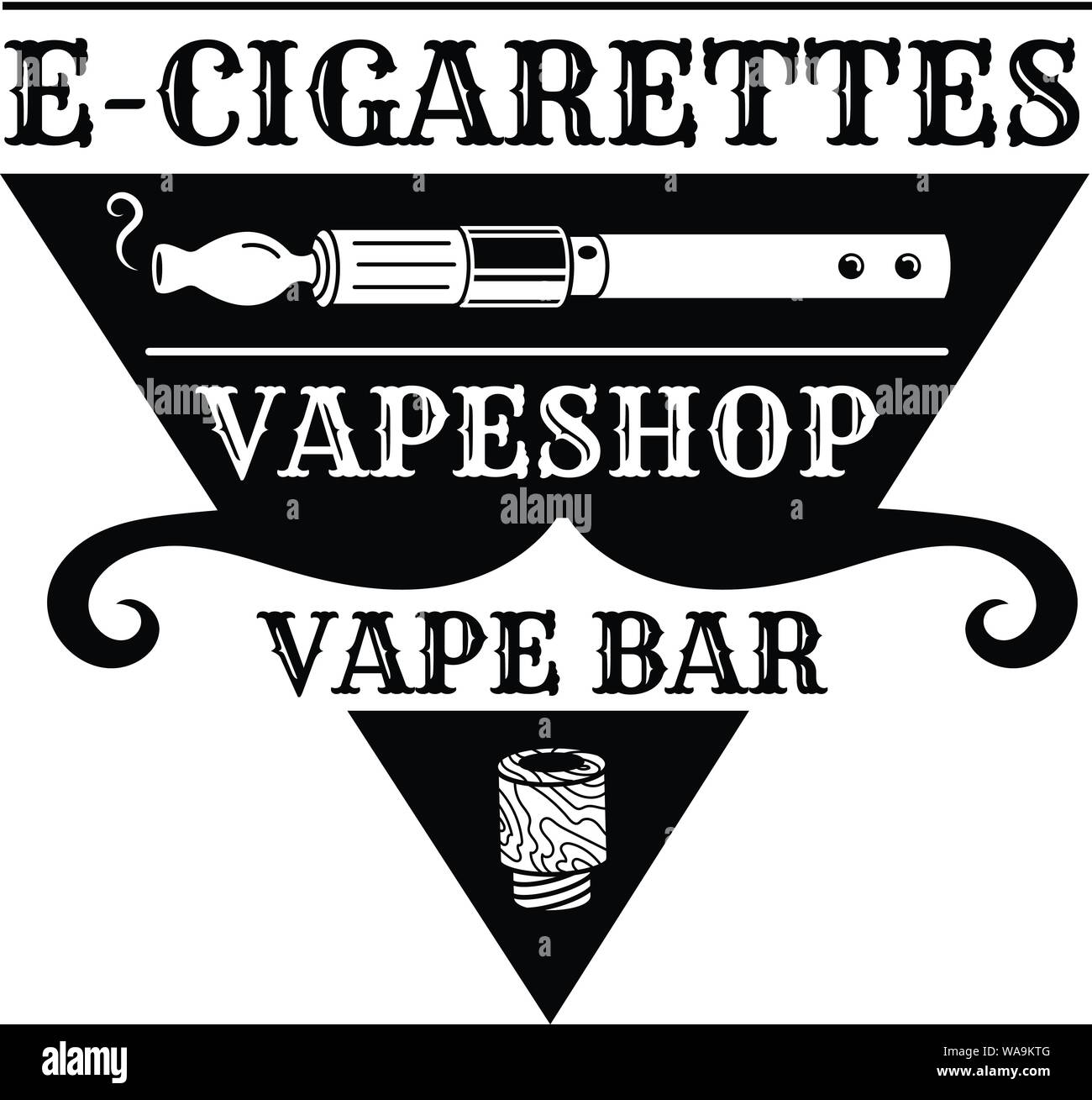 Vape bar logo, simple style Stock Vector Image & Art - Alamy