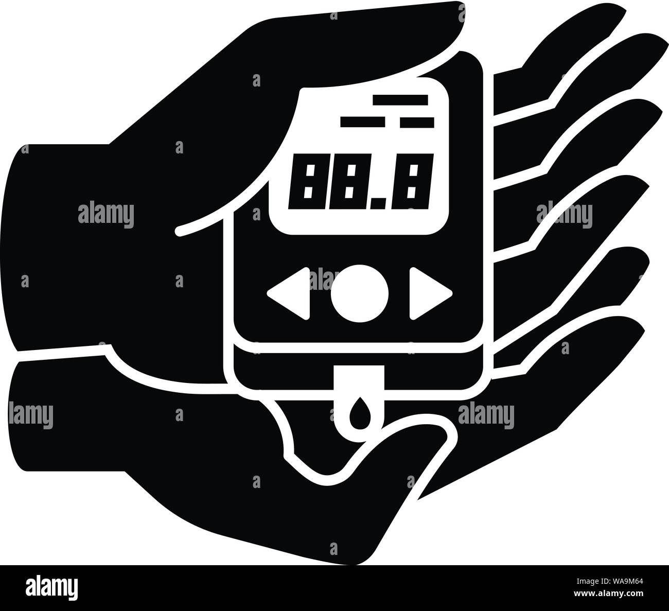 Diabetes glucometer icon simple hi-res stock photography and images - Alamy