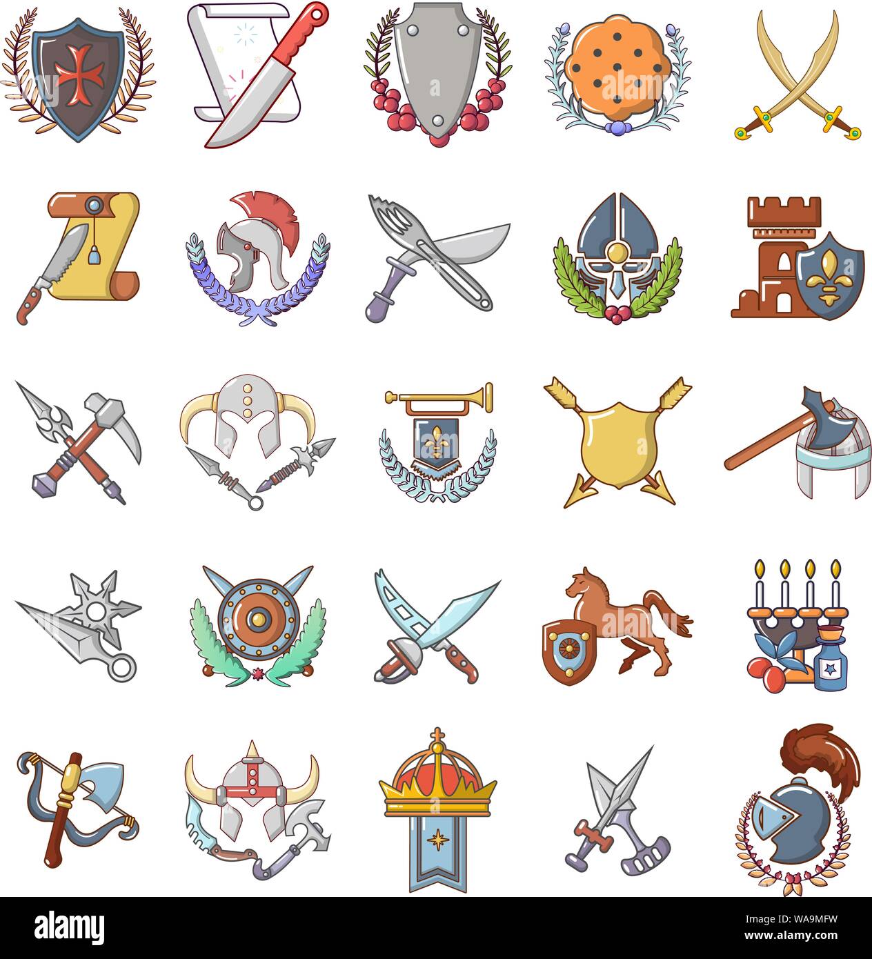 Cavalry shield Stock Vector Images - Alamy