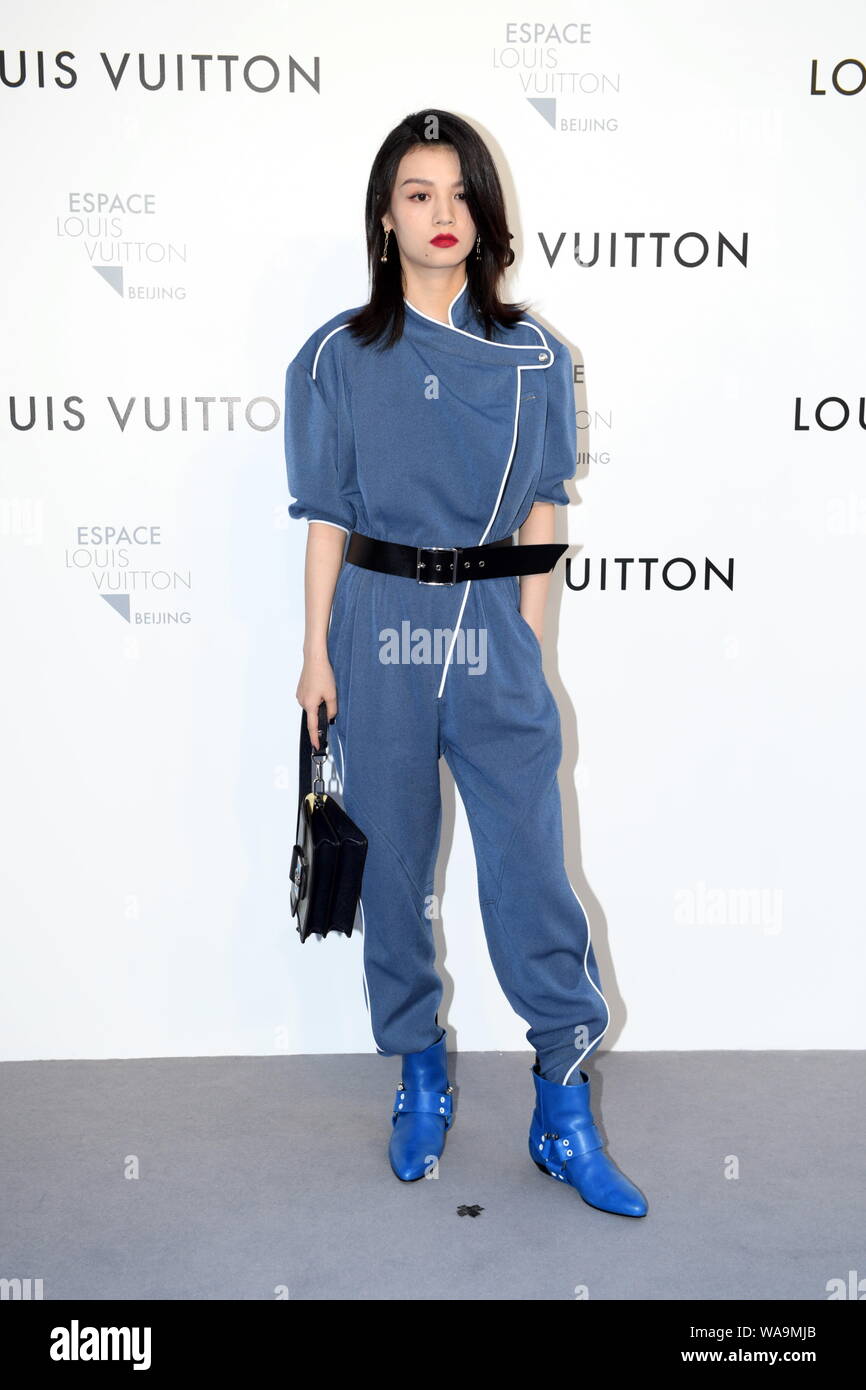 Chinese actress Chun Xia attends a prmotional event for LOUIS VUITTON ...