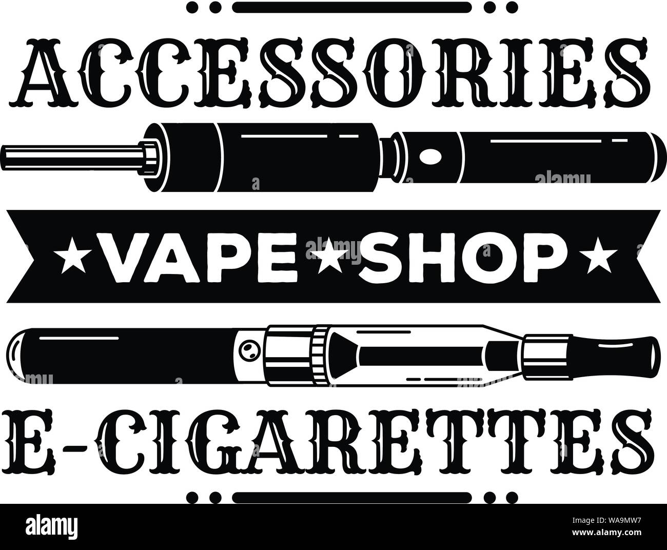 Vape mod and stick Stock Vector Images - Alamy