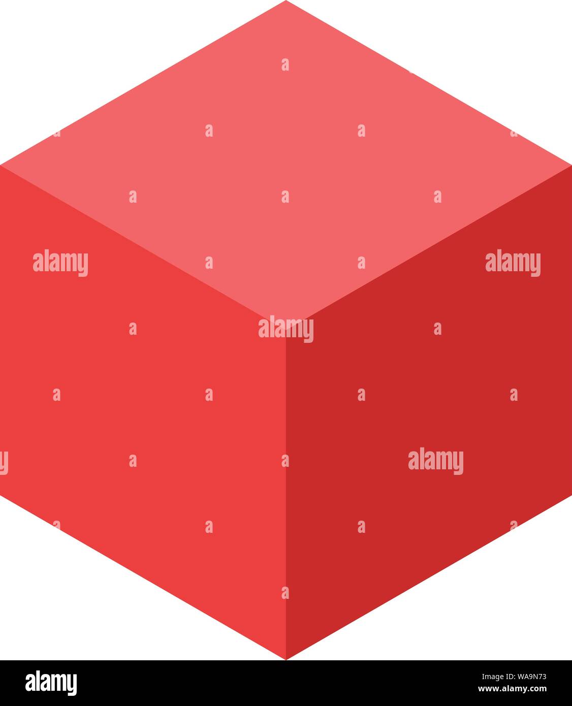 Red cube icon, isometric style Stock Vector Image & Art - Alamy