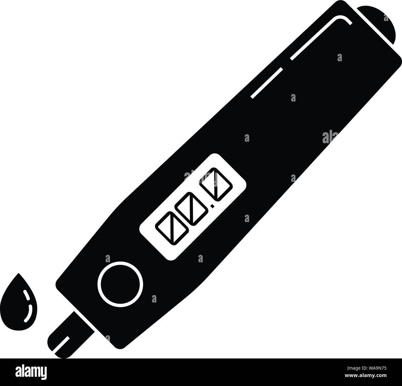 Glucometer test icon, simple style Stock Vector Image & Art - Alamy