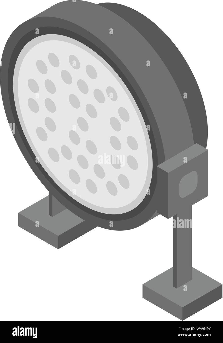 Round spotlight icon, isometric style Stock Vector Image & Art - Alamy