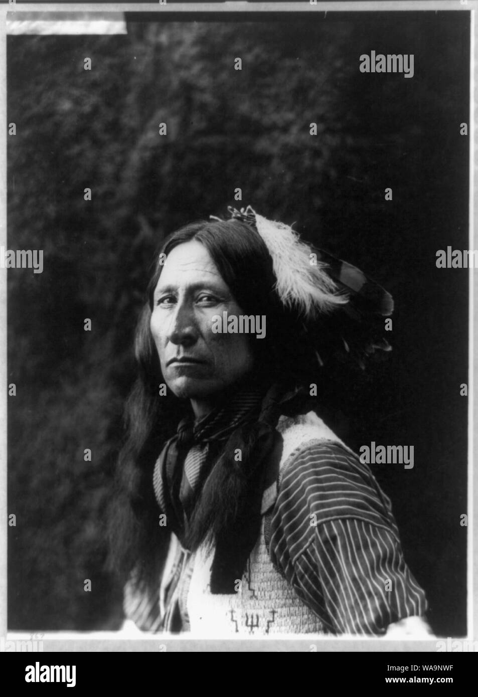 Chief Lone Bear, half-length portrait, facing right Stock Photo - Alamy