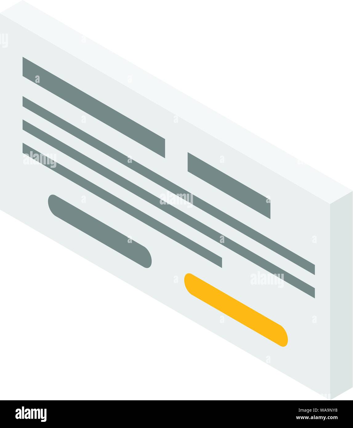 Messaging app icon isometric Cut Out Stock Images & Pictures - Alamy