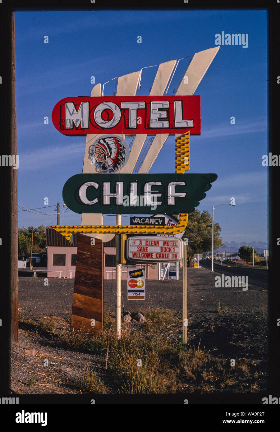 Chief motel sign hi-res stock photography and images - Alamy