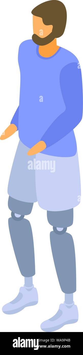 Man leg amputation icon, isometric style Stock Vector Image & Art - Alamy