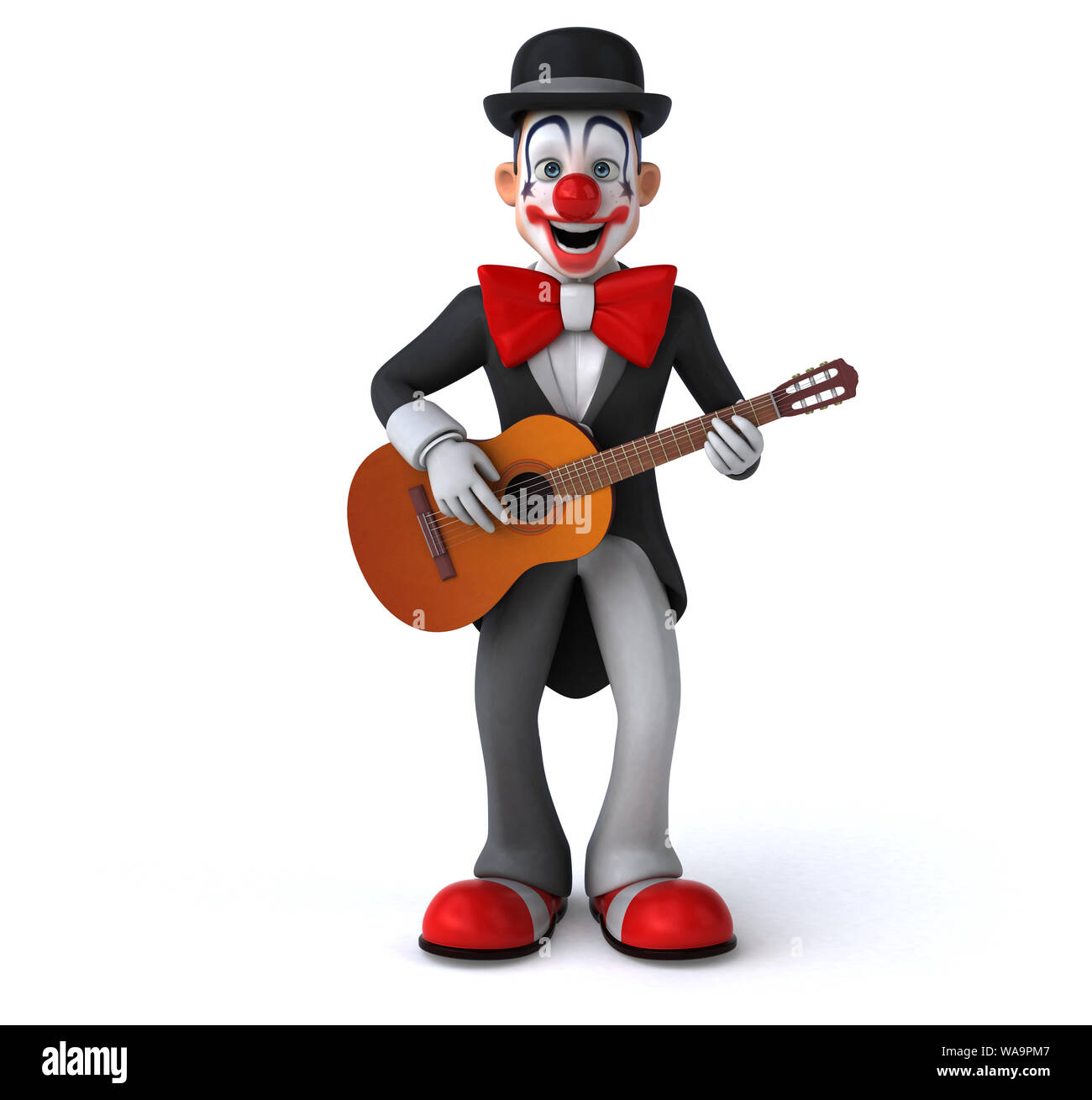 Fun clown - 3D Illustration Stock Photo - Alamy