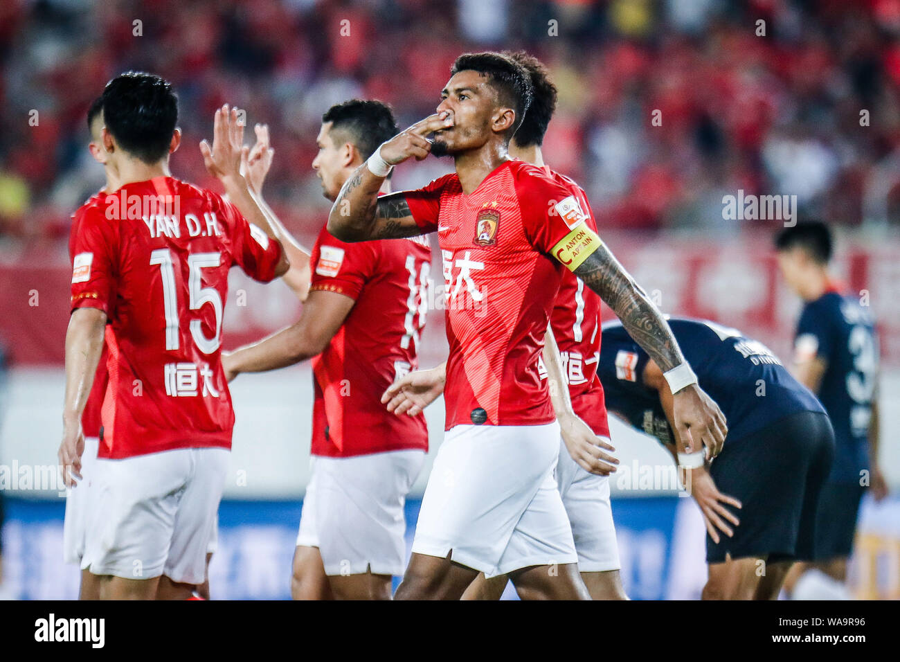 Brazilian football player Paulinho of Guangzhou Evergrande Taobao ...