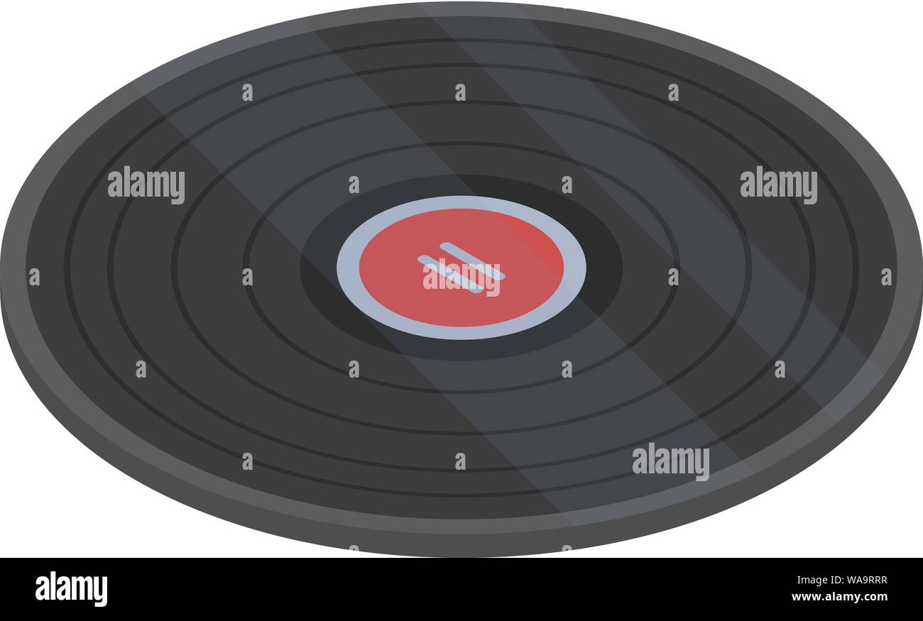 Red vinyl disk icon, isometric style Stock Vector Image & Art - Alamy