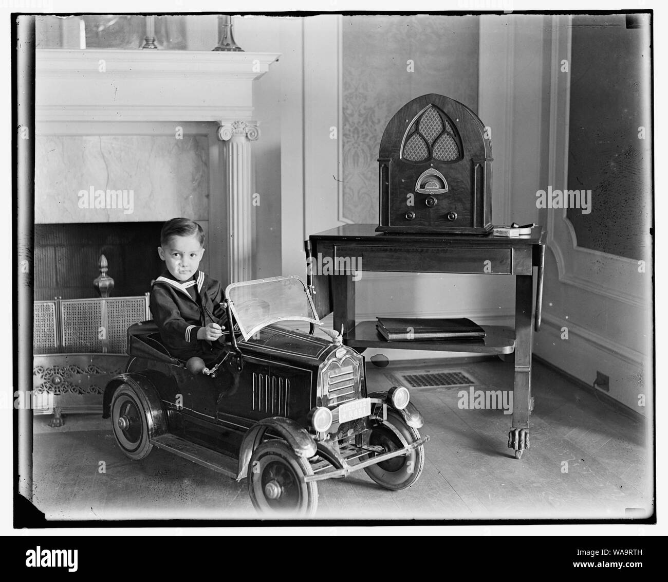 Child play toy car Black and White Stock Photos & Images - Alamy
