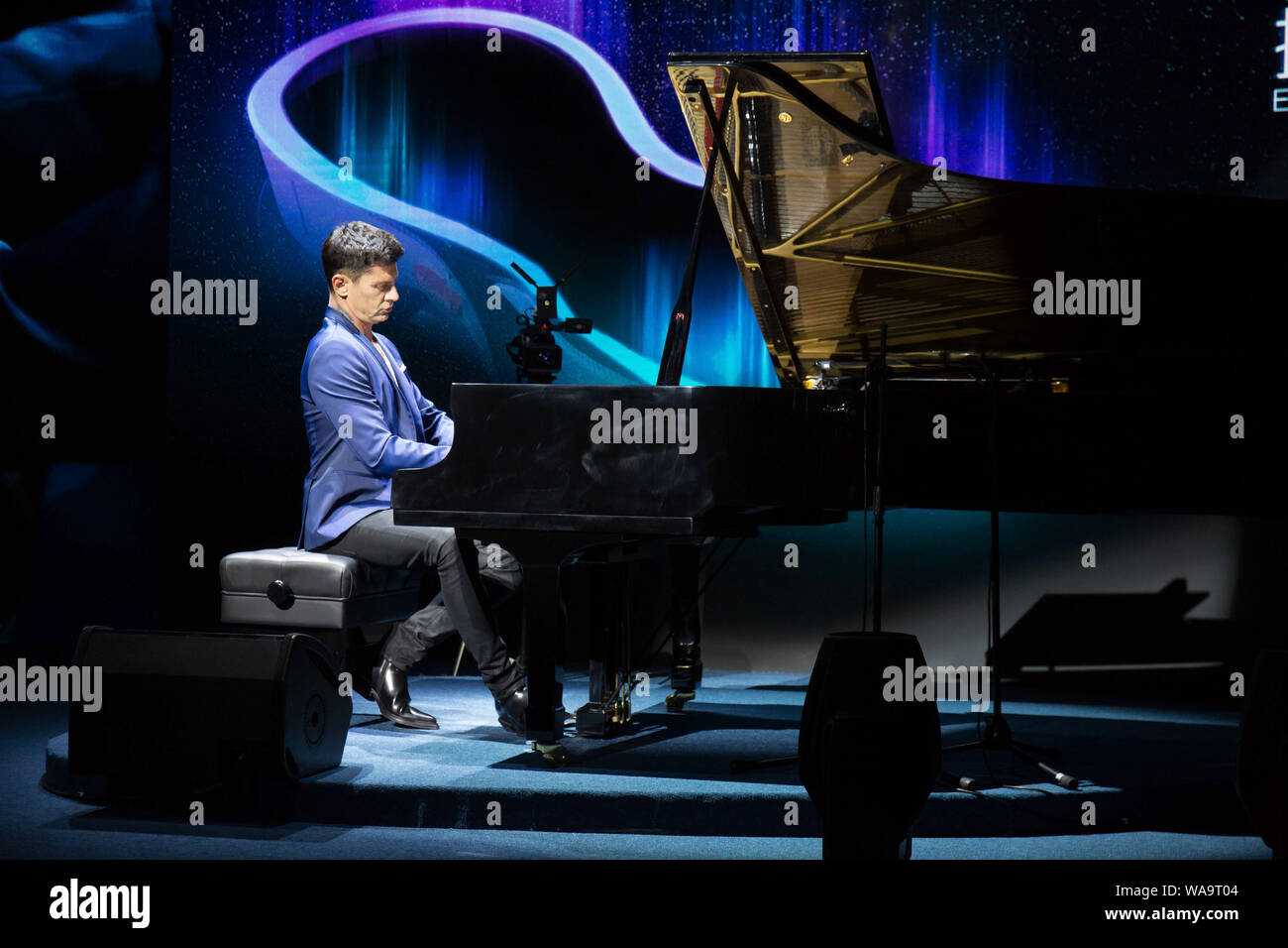 Croatian pianist Maksim Mrvica performs during the By-Health Nutrition ...