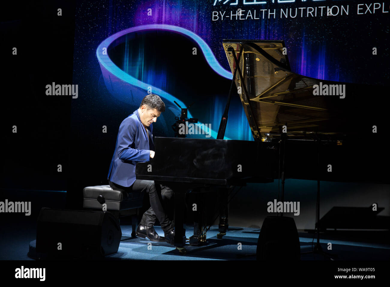 Croatian pianist Maksim Mrvica performs during the By-Health Nutrition ...