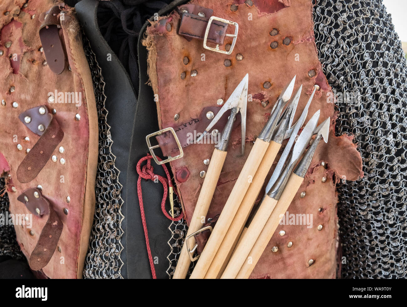 Arrowheads used by 15th century archers in the Living History Camp at ...
