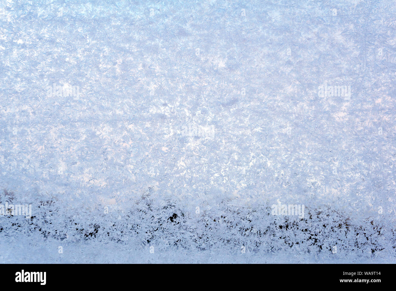 background, texture - the surface of the frozen glass, covered with ...