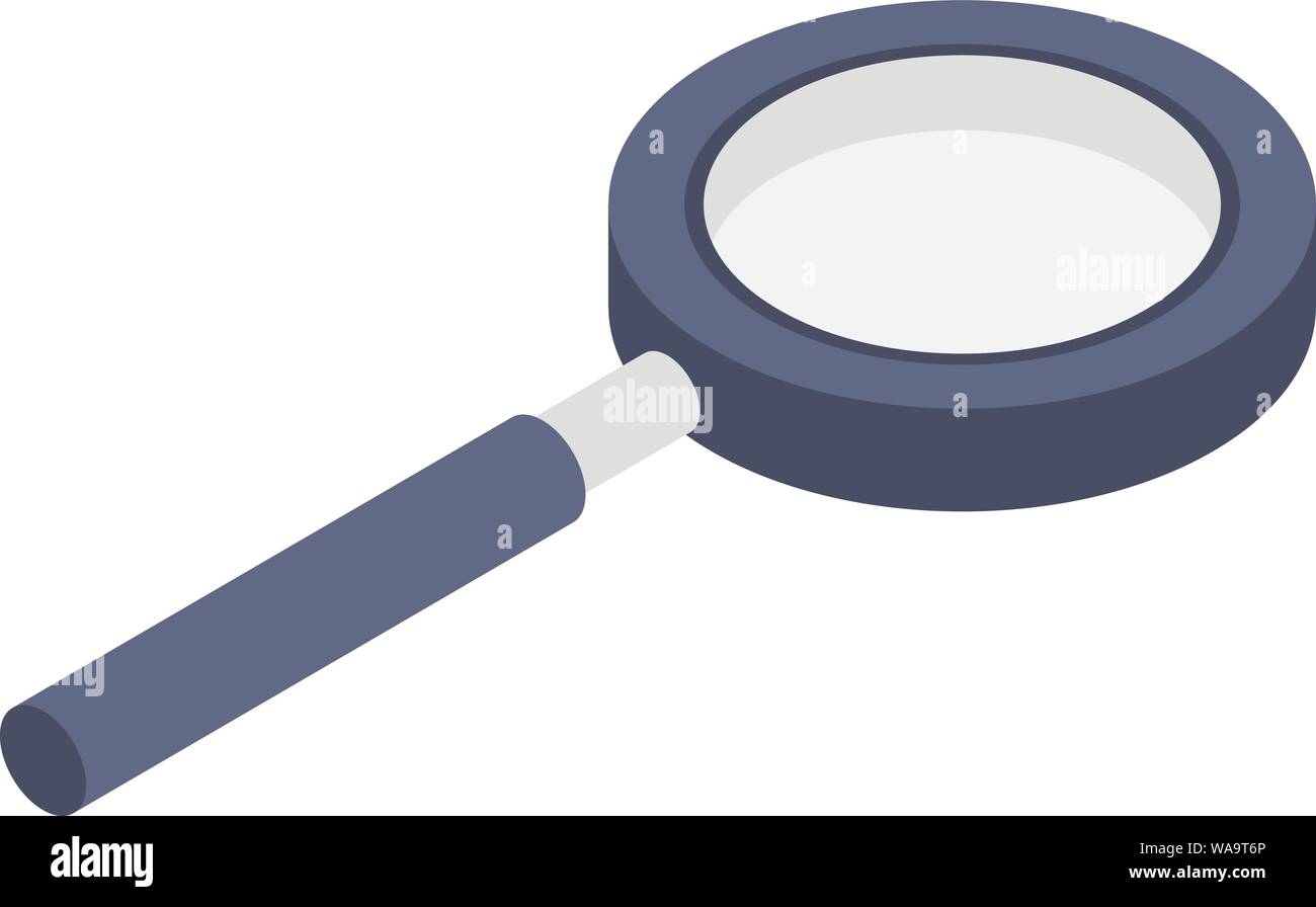 Magnify glass icon, isometric style Stock Vector Image & Art - Alamy