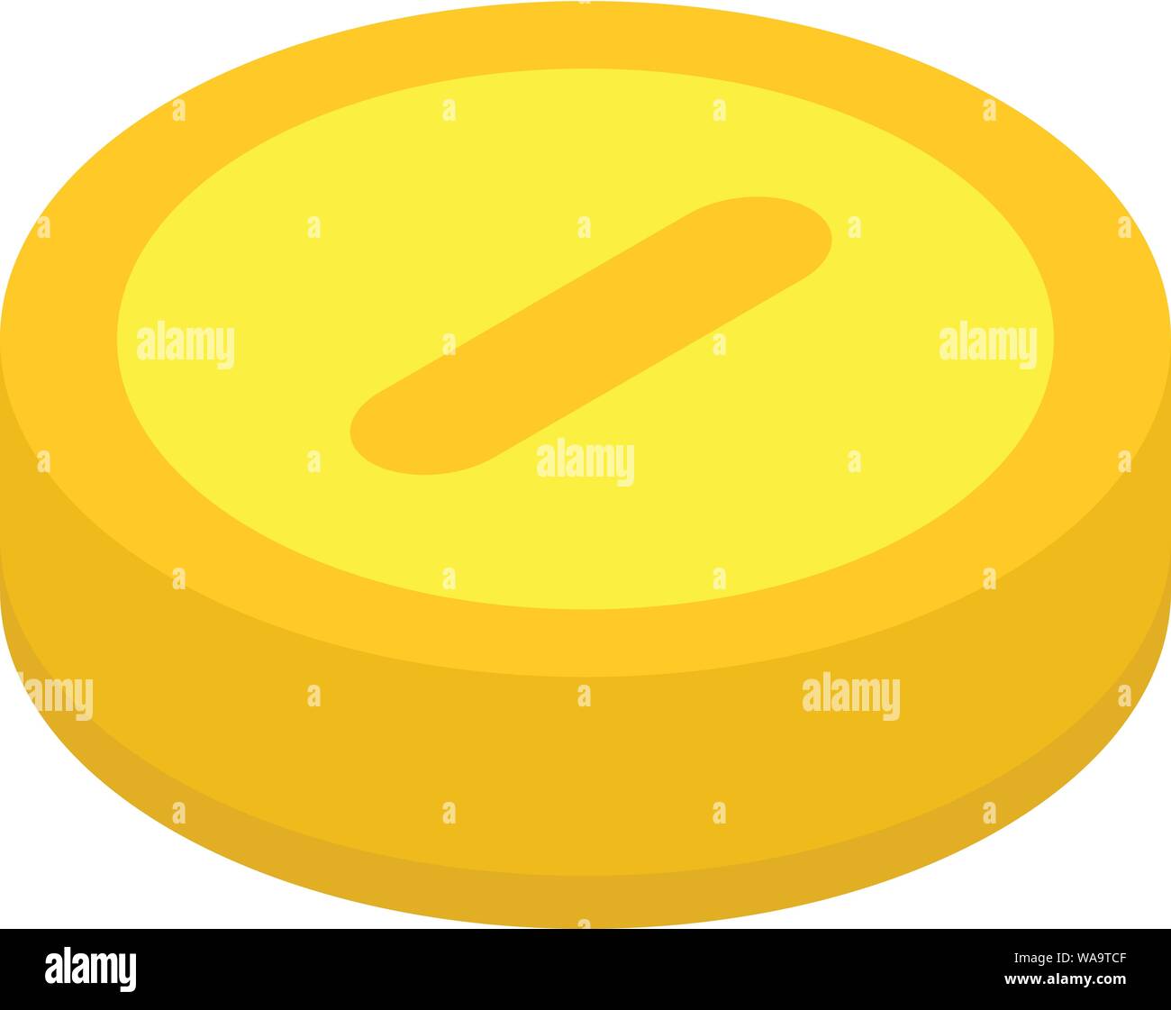 Gold coin icon, isometric style Stock Vector Image & Art - Alamy