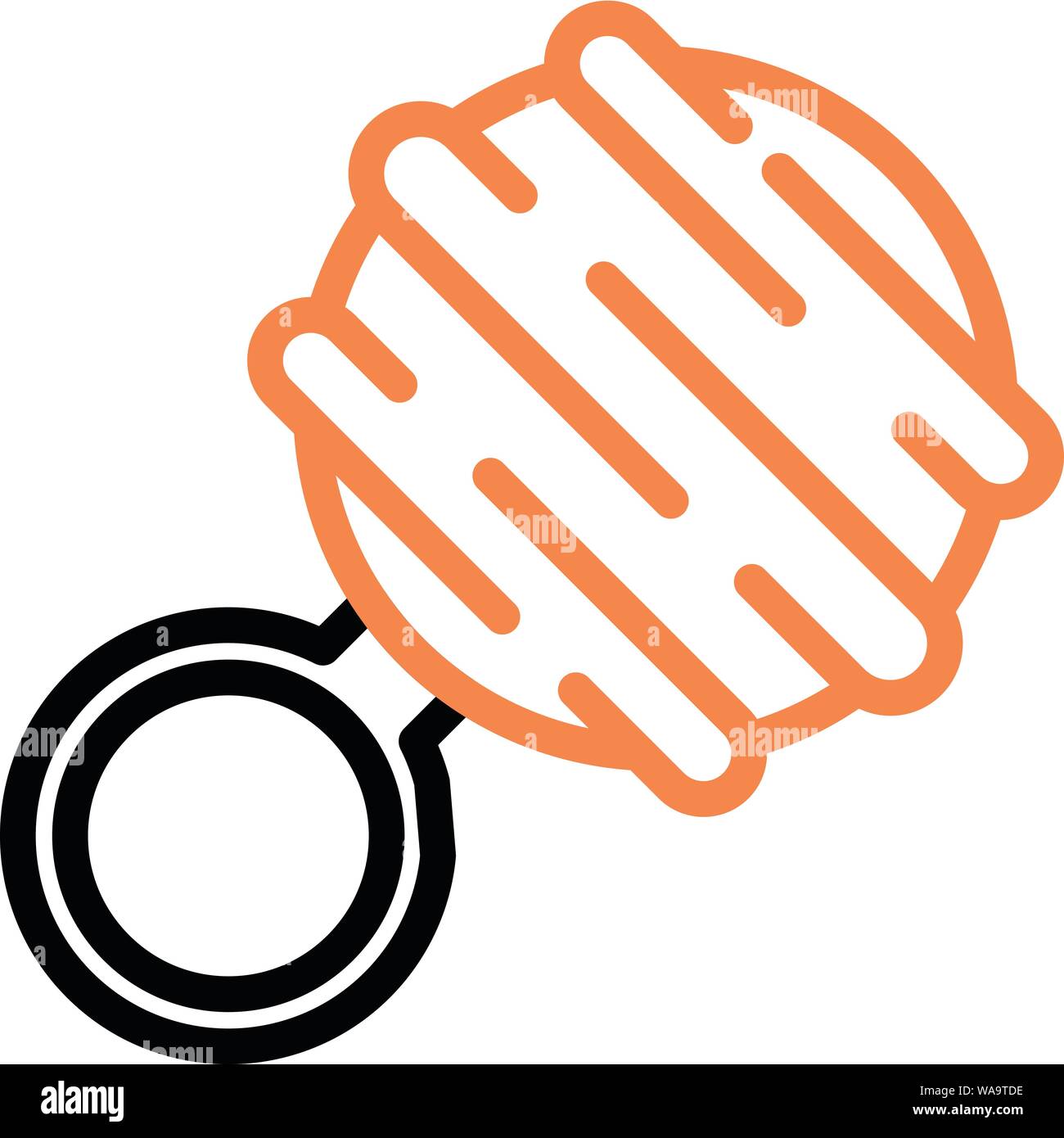 Baby rattle icon, outline style Stock Vector Image & Art - Alamy