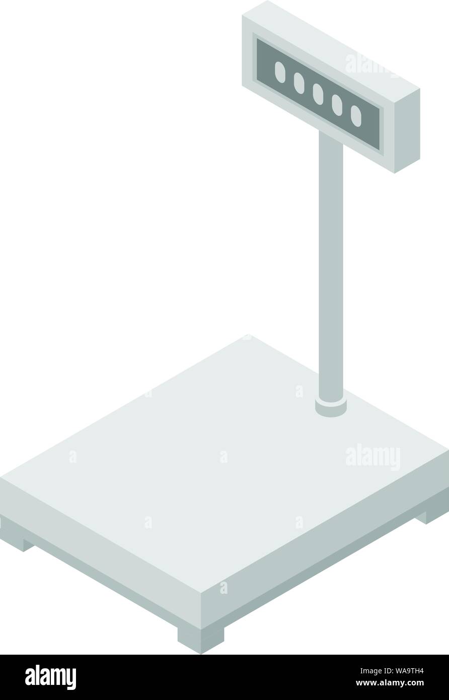 Digital scales icon, isometric style Stock Vector Image & Art - Alamy