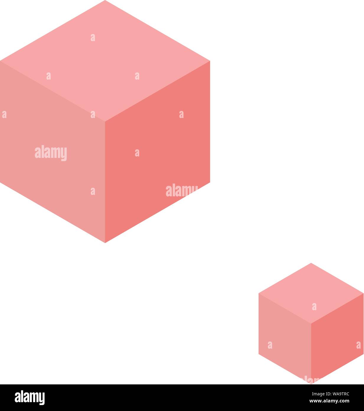 Red cubes icon, isometric style Stock Vector Image & Art - Alamy