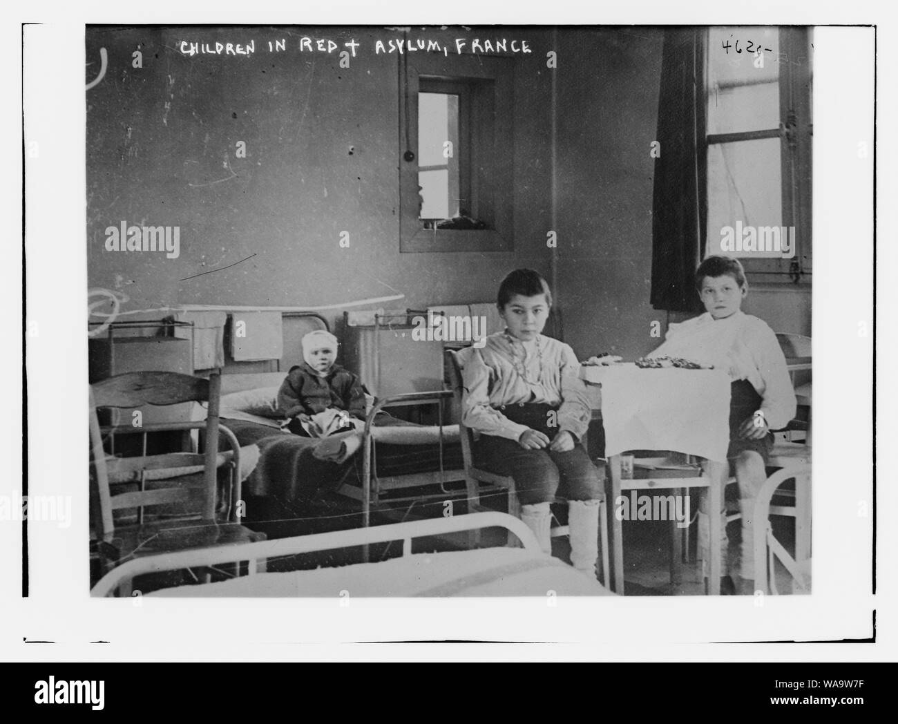 Children in Red [Cross] Asylum, France Stock Photo - Alamy