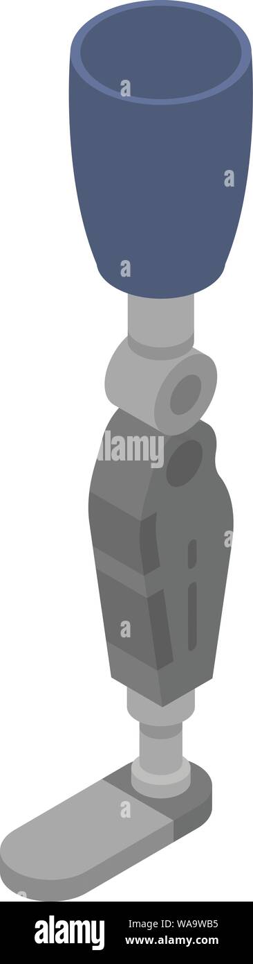 Artificial metal leg limbs icon, isometric style Stock Vector Image ...
