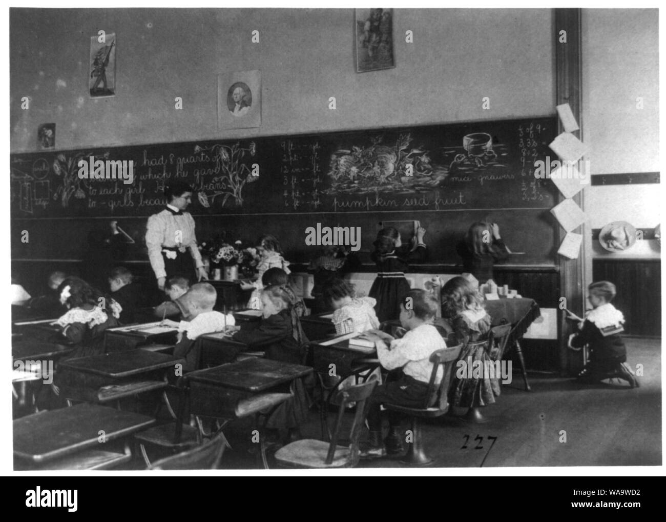 School children lesson in Cut Out Stock Images & Pictures - Alamy