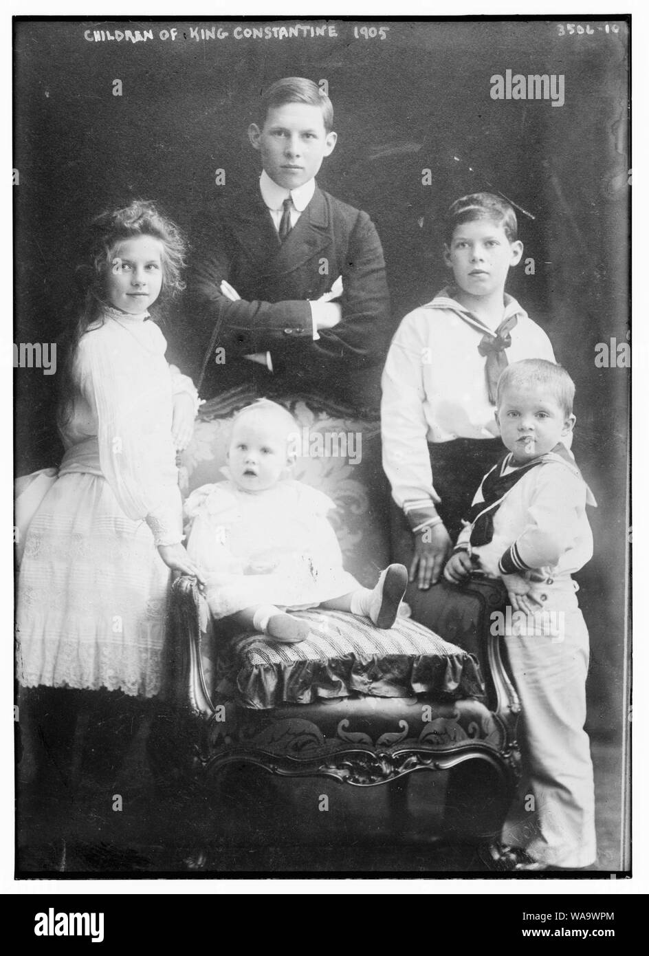 Children of King Constantine, 1905 Stock Photo - Alamy